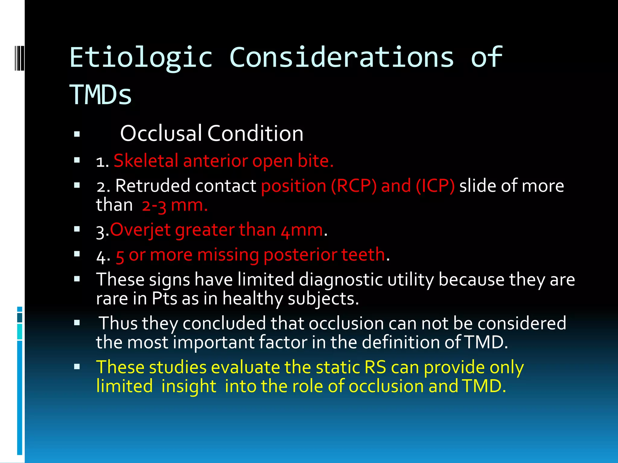 Occlusion and tmd | PPTX