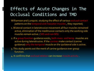 Occlusion and tmd | PPTX