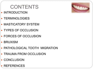Occlusion basic | PPTX