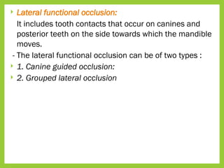 Occlusion – Basic concepts presentation | PPT