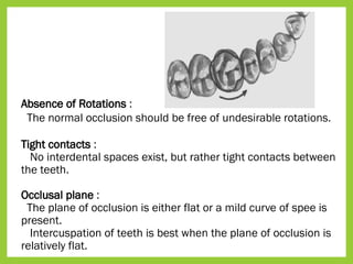 Occlusion – Basic concepts presentation | PPT
