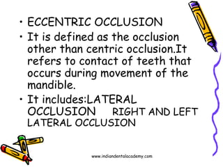 Occlusion basics | PPT