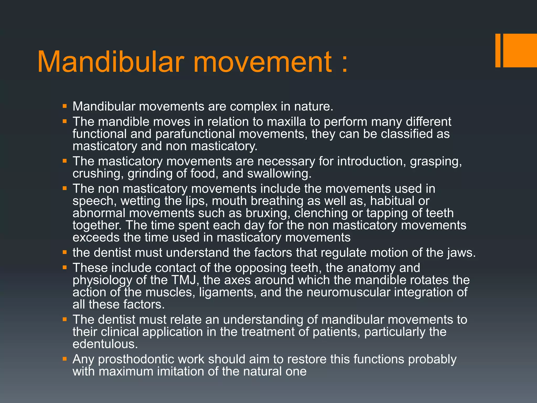 Occlusion for prosthodontics | PPTX