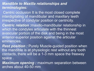 Occlusion in fixed prosthodontics | PPTX