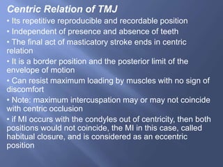 Occlusion in fixed prosthodontics | PPTX