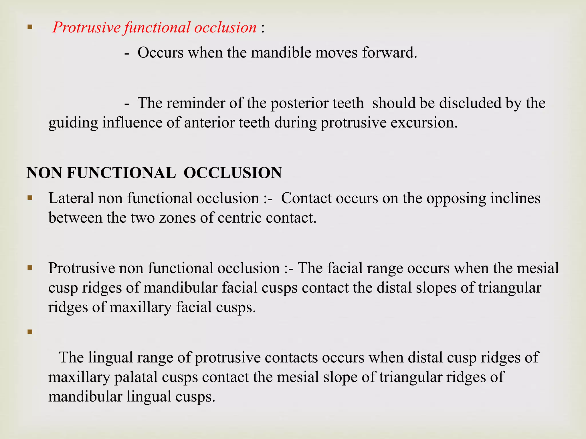 Occlusion in conservative dentistry | PPTX