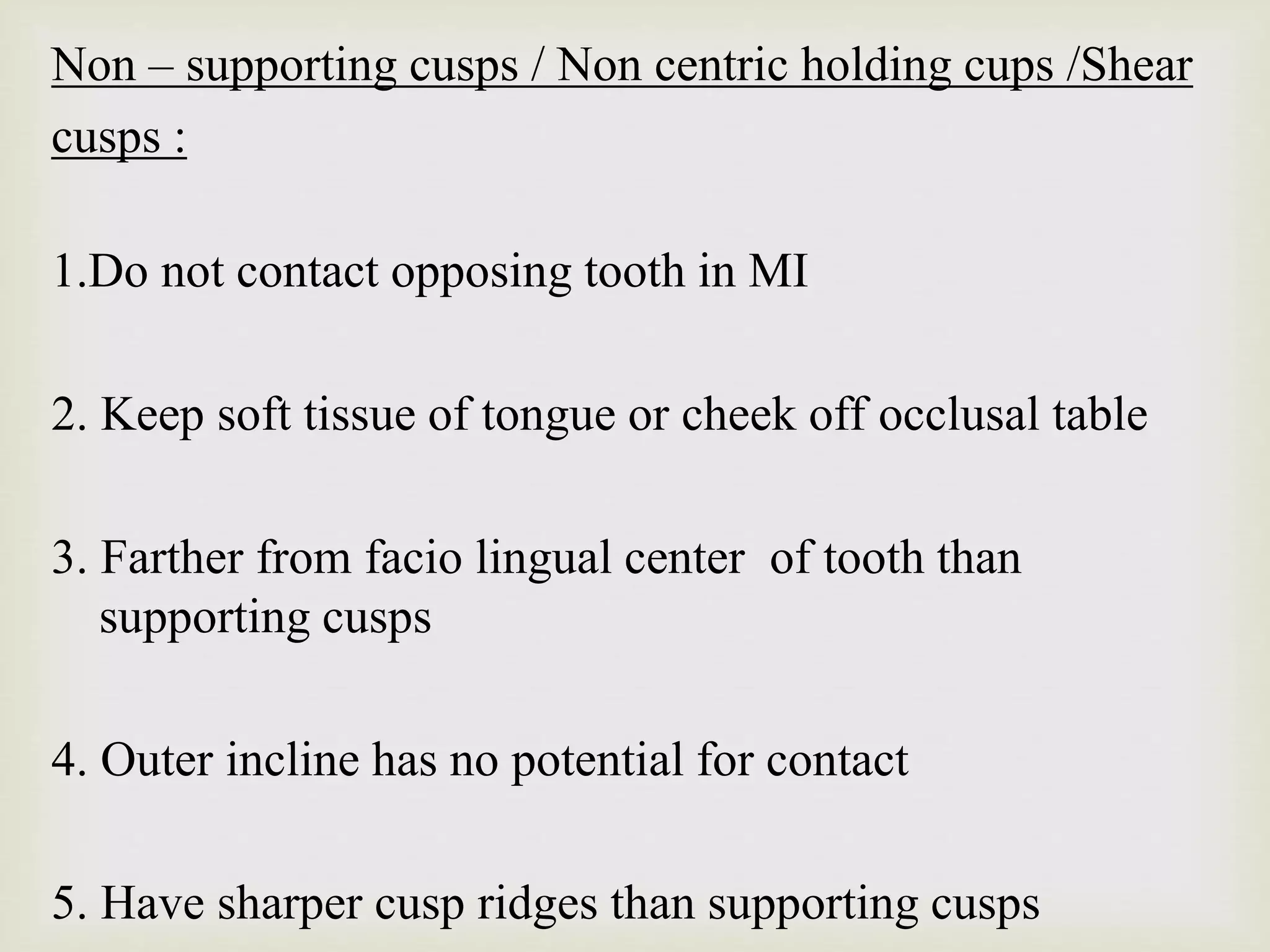 Occlusion in conservative dentistry | PPTX