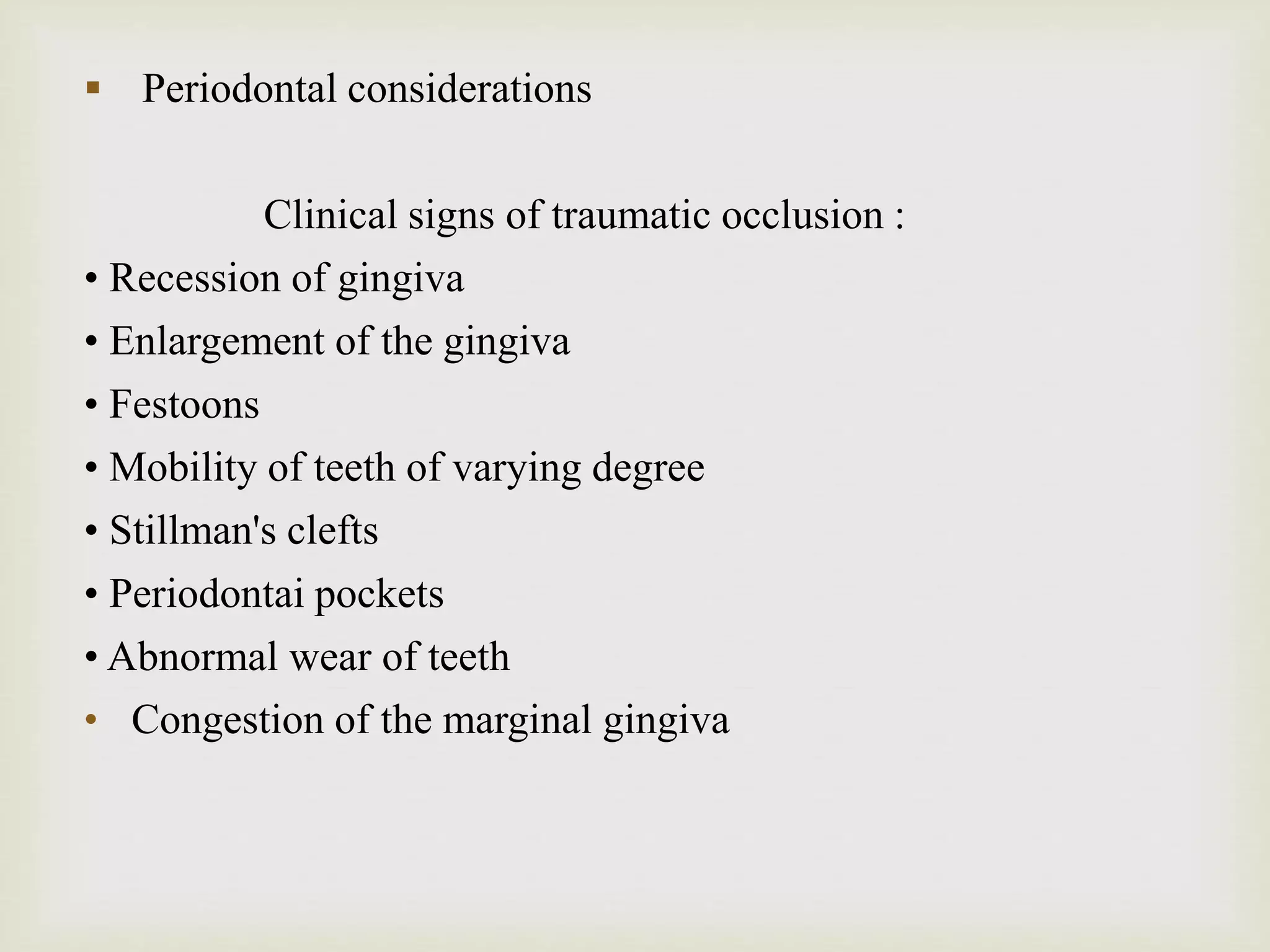 Occlusion in conservative dentistry | PPTX