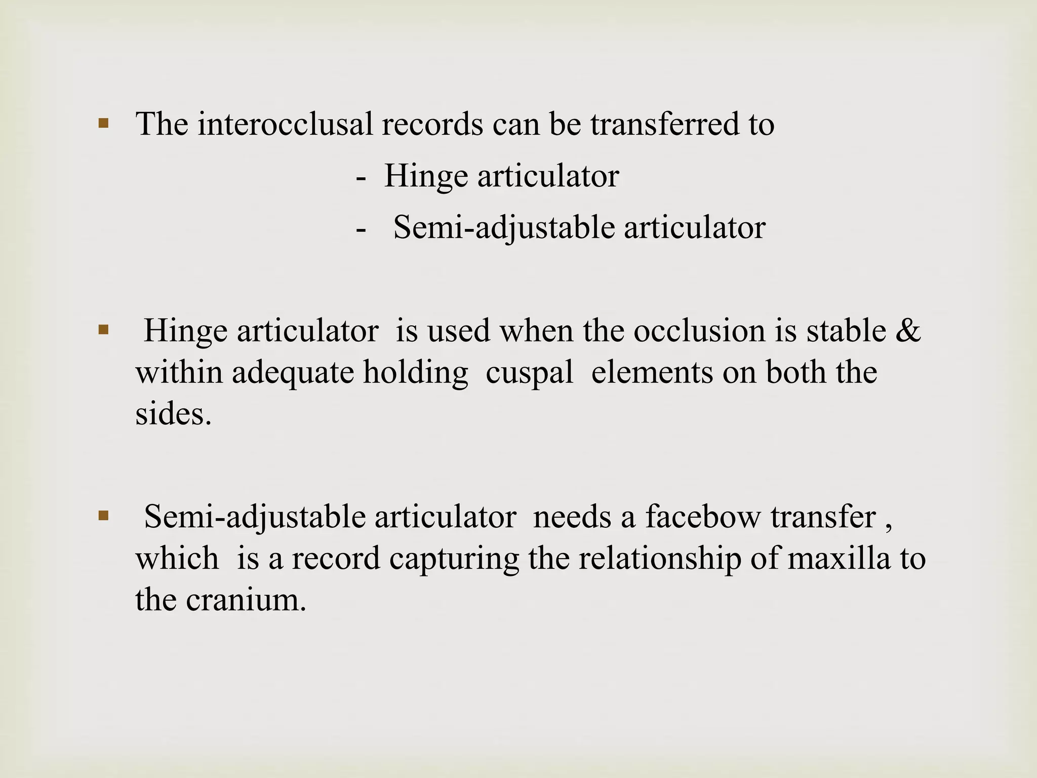 Occlusion in conservative dentistry | PPTX