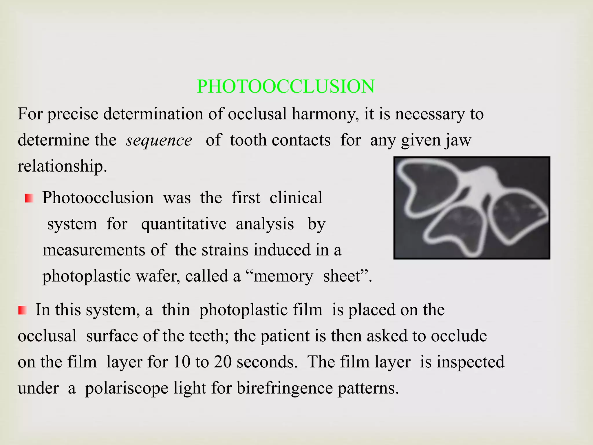 Occlusion in conservative dentistry | PPTX
