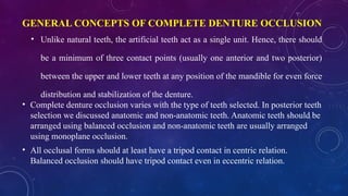 Occlusion in complete denture-1.pptx occlusion | PPTX