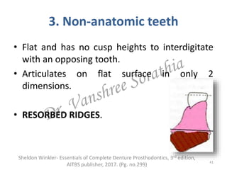 Occlusion in Complete Denture | PPTX