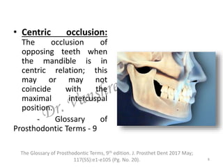 Occlusion in Complete Denture | PPTX