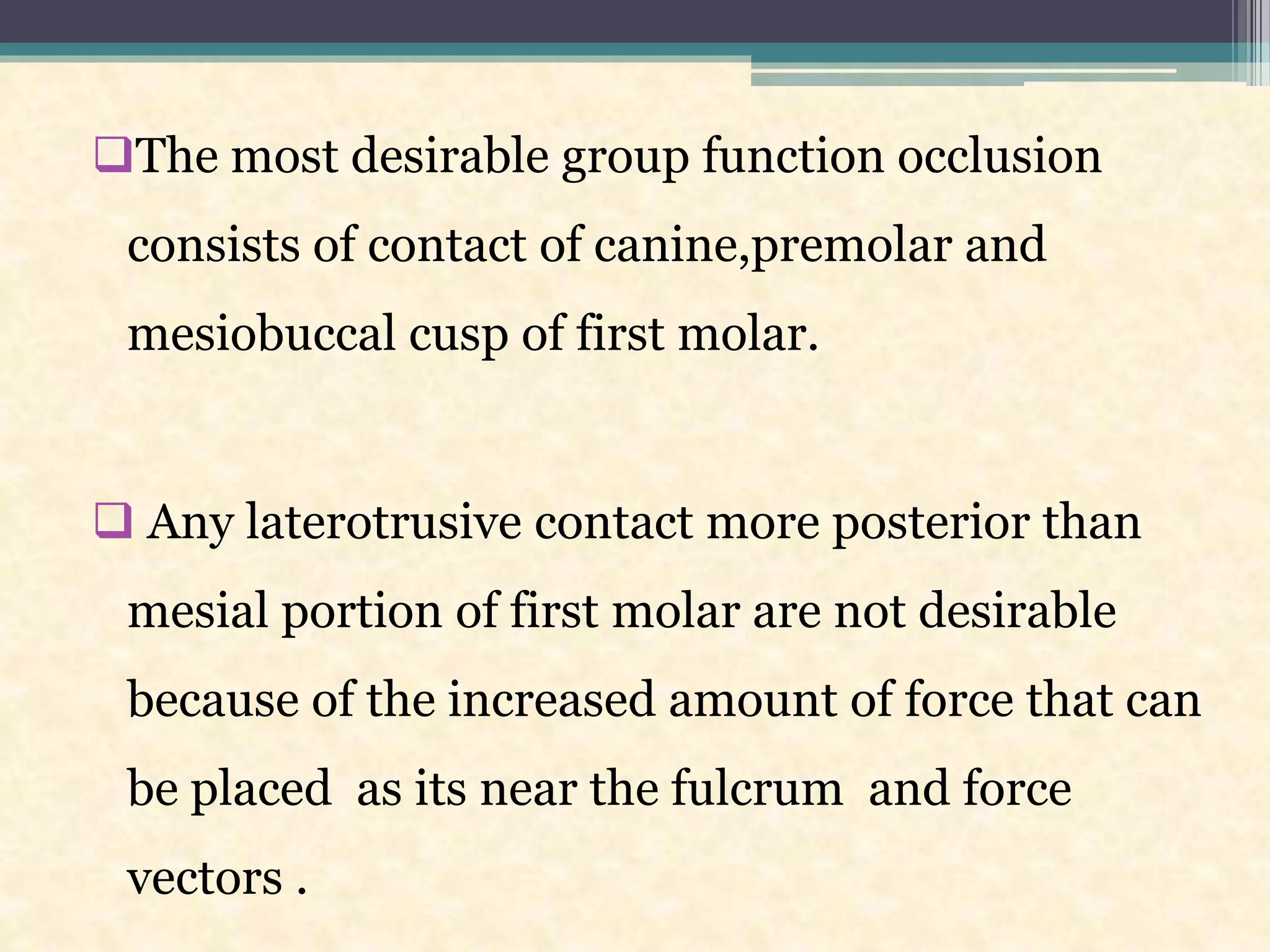 Occlusion in dentistry | PPTX