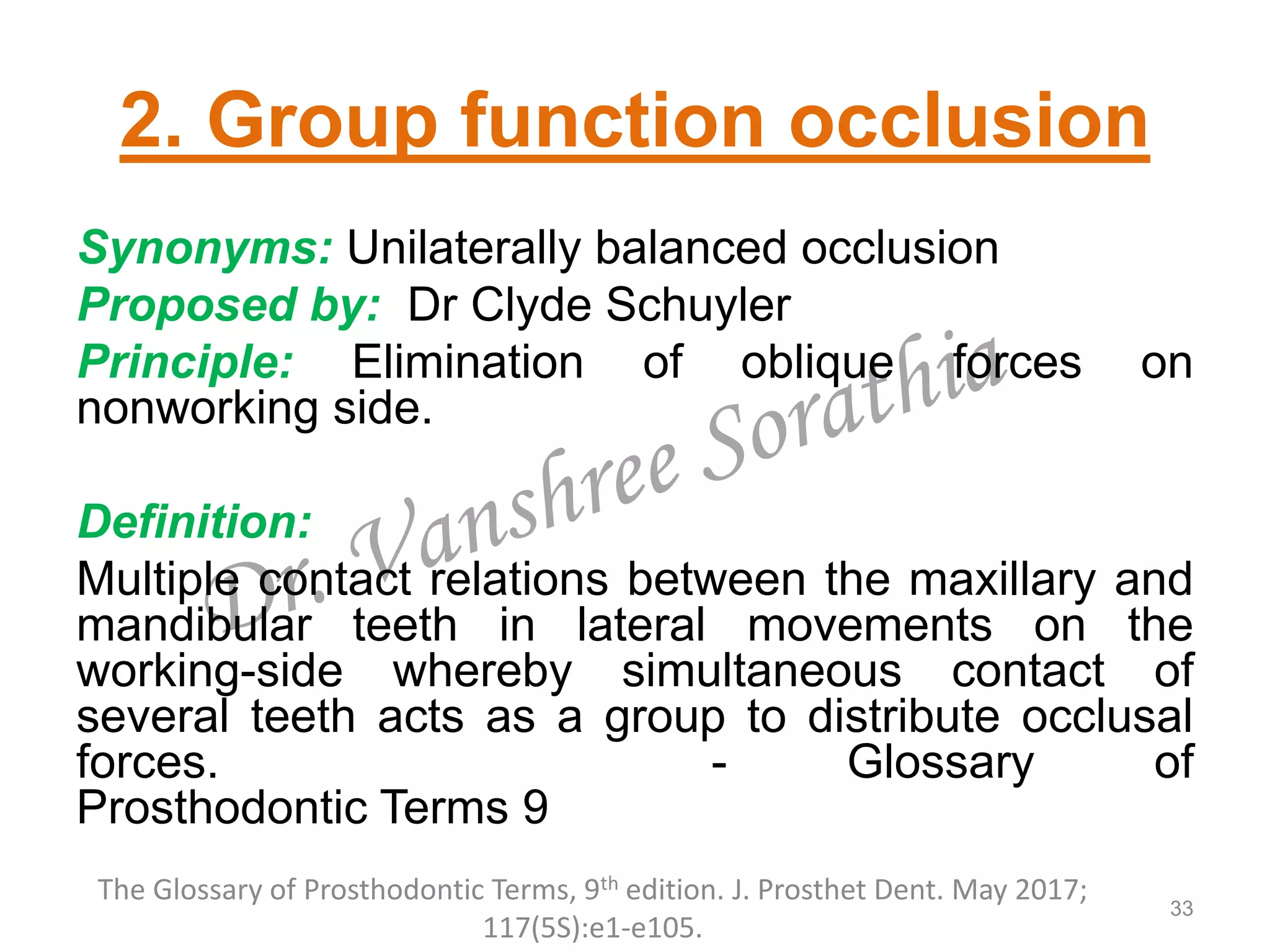 Occlusion in Fixed Dental Prosthesis | PPTX