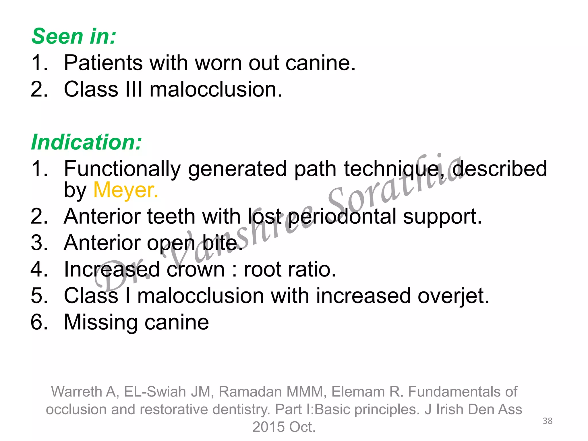 Occlusion in Fixed Dental Prosthesis | PPTX