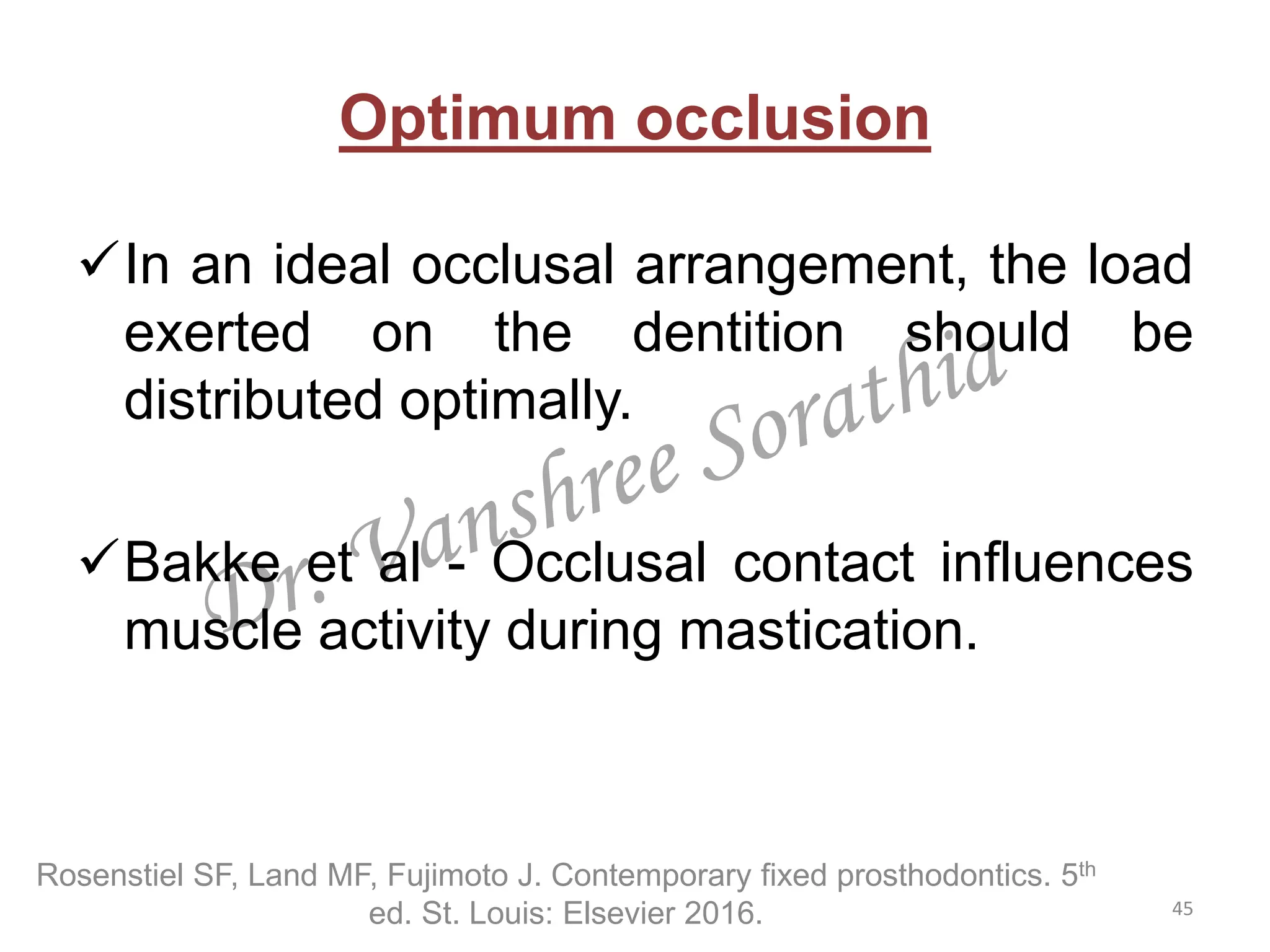 Occlusion in Fixed Dental Prosthesis | PPTX