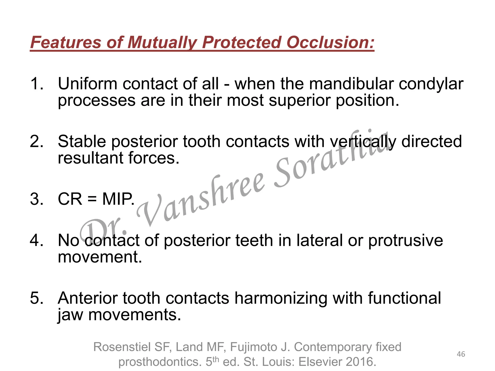 Occlusion in Fixed Dental Prosthesis | PPTX