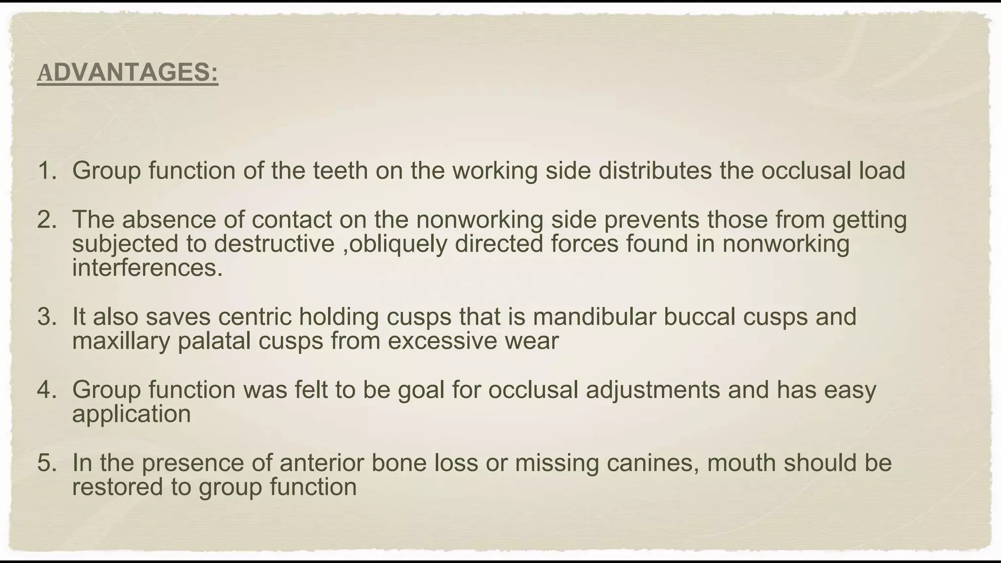 Occlusion in fixed partial denture | PPTX
