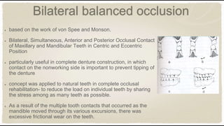 Occlusion in fixed partial denture | PPTX