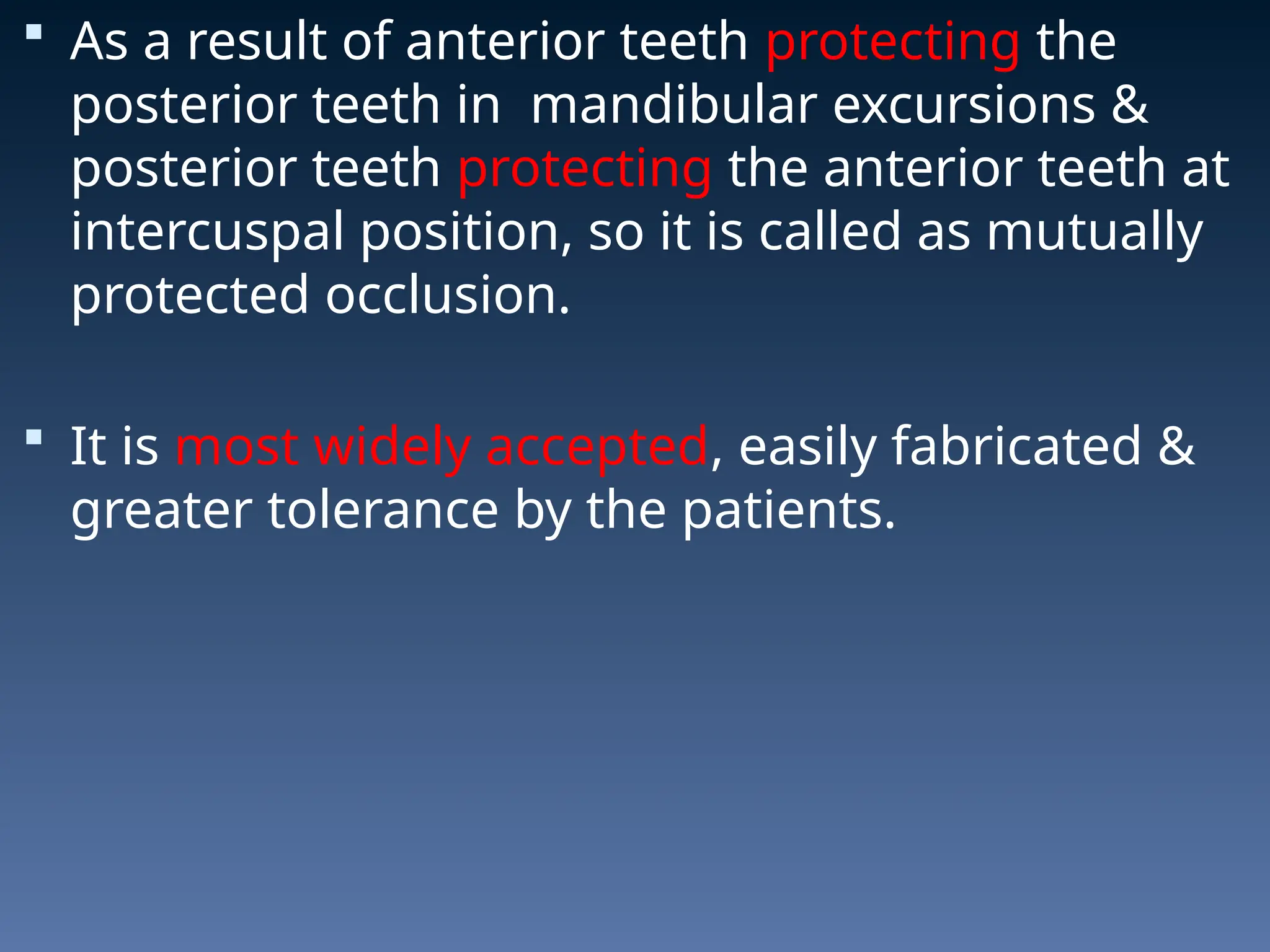 occlusion in fixed partial denture in dentistry | PPT