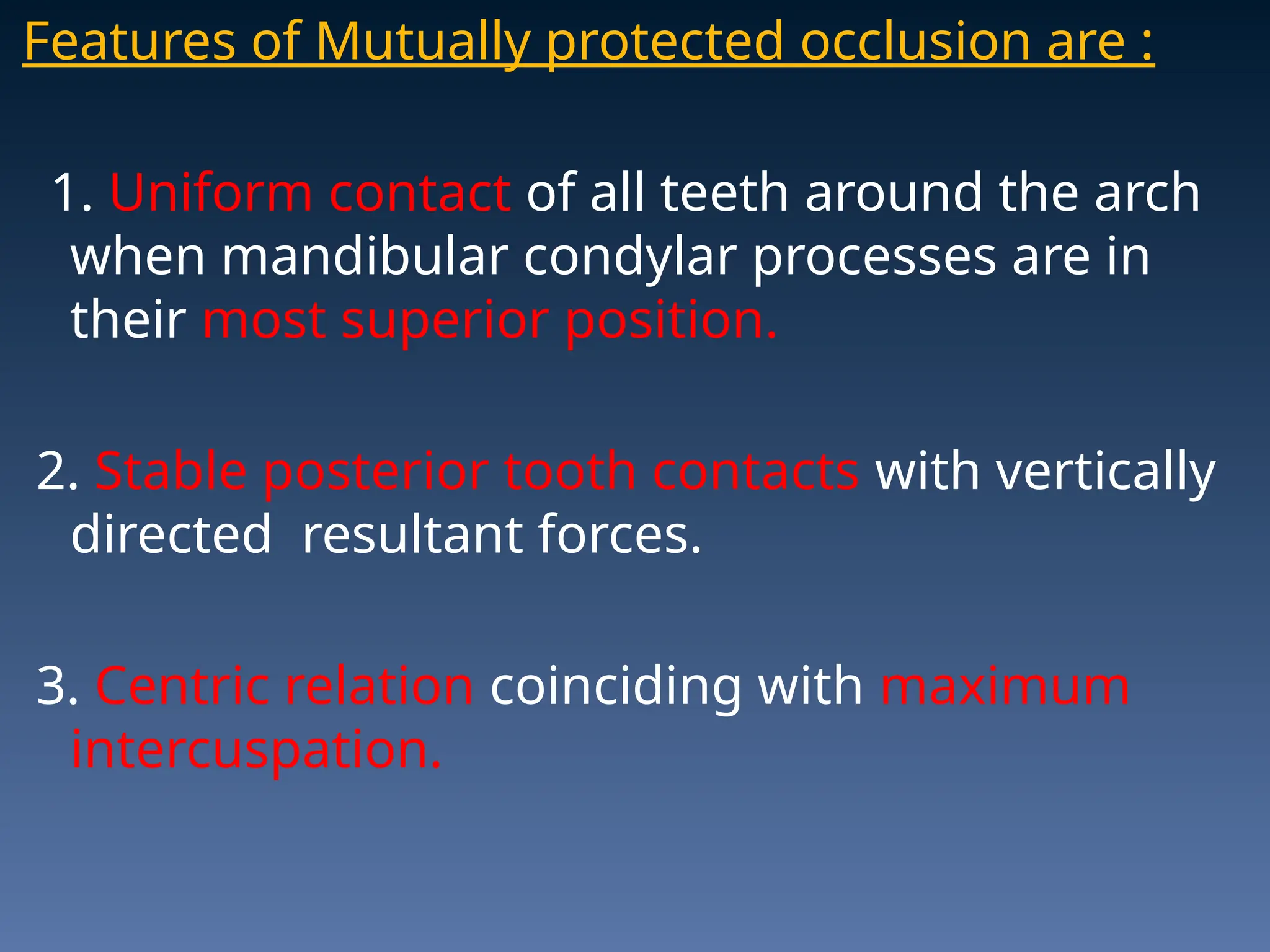 occlusion in fixed partial denture in dentistry | PPT