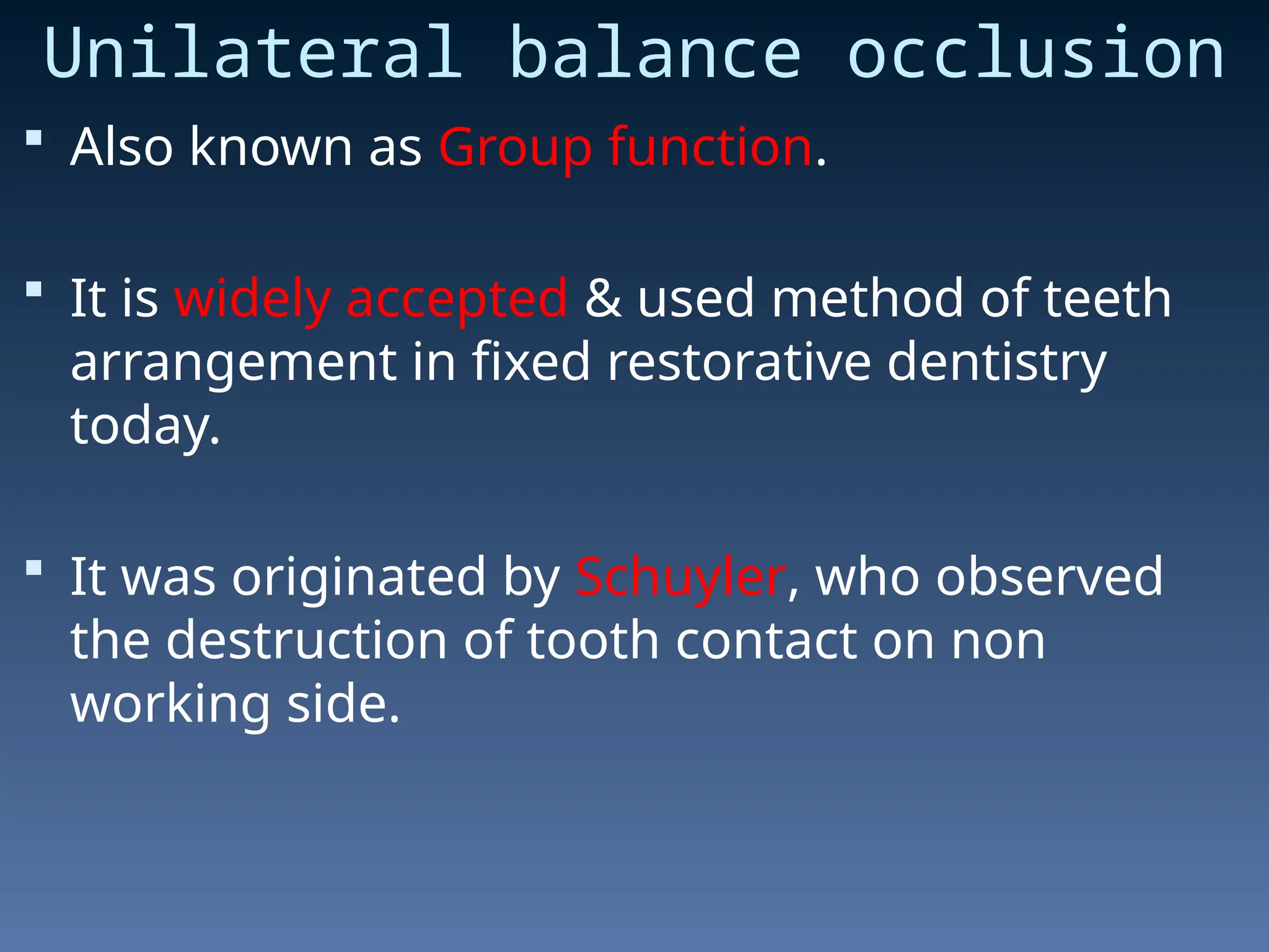 occlusion in fixed partial denture in dentistry | PPT