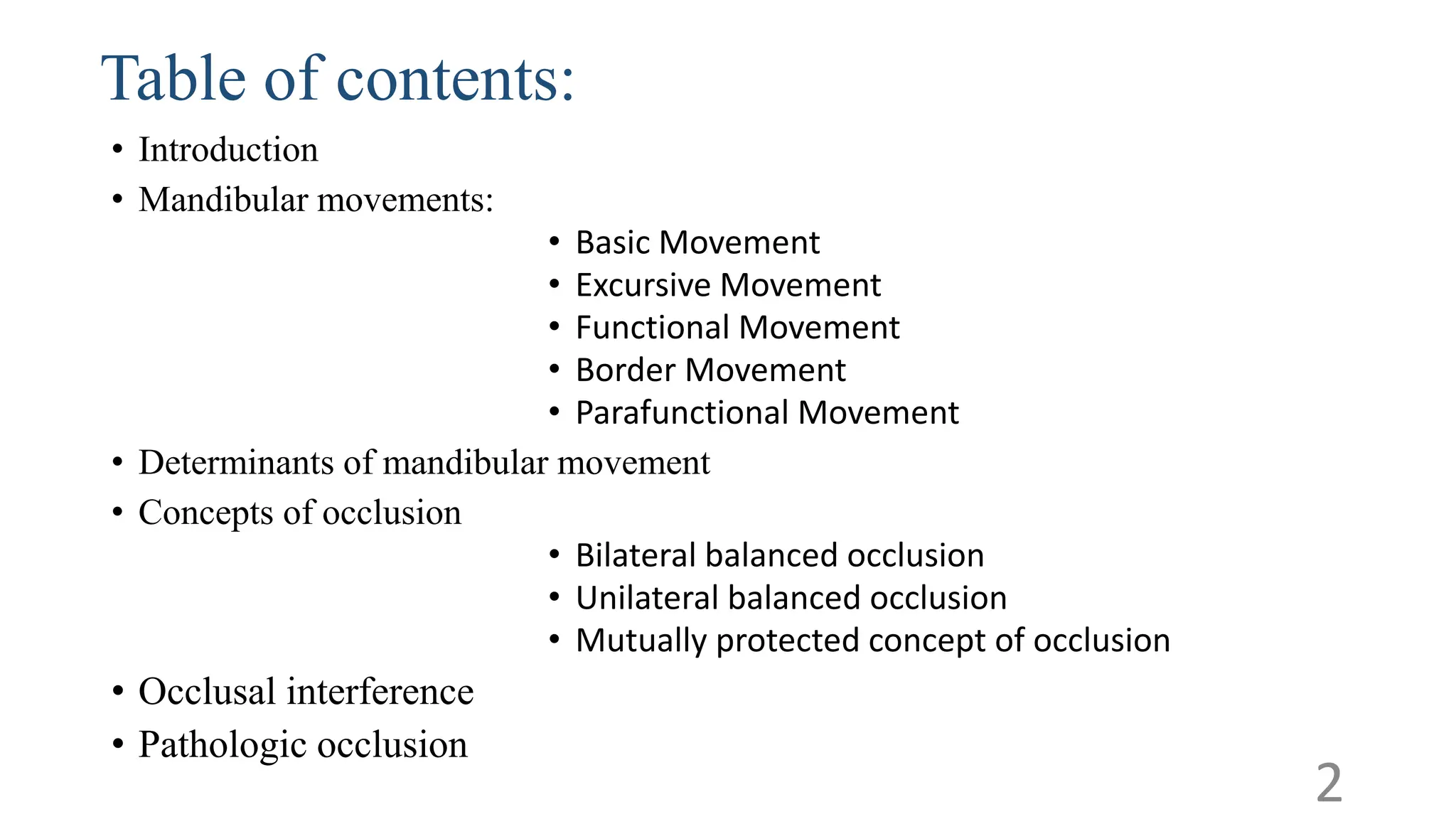 OCCLUSION IN FPD prosthodontics seminar final year | PPTX