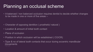 Occlusal Relationship in Removable partial denture | PPTX