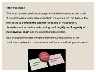 OCCLUSION & PERIODONTIUM.pptx 2025 April | PPTX