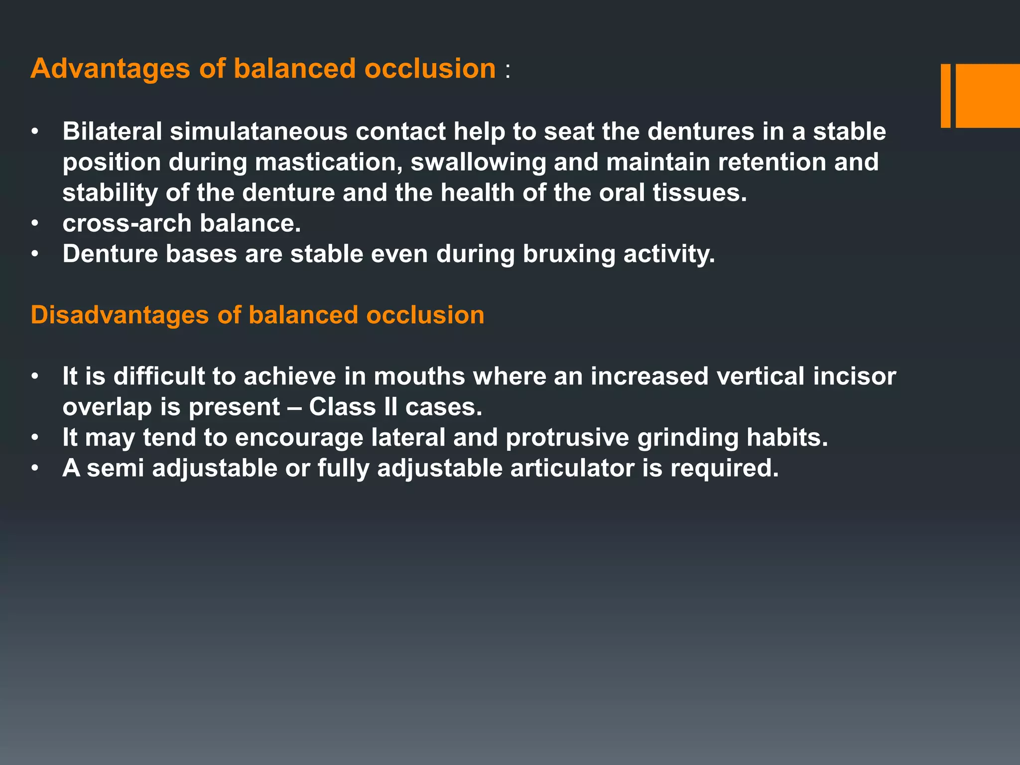 OCCLUSION IN COMPLETE DENTURES | PPTX