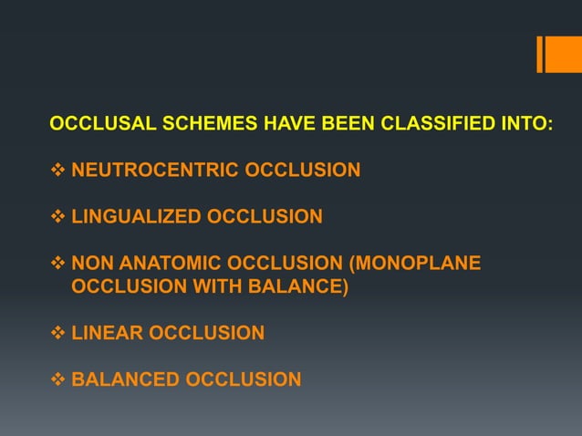 OCCLUSION IN COMPLETE DENTURES | PPTX | Dental Health | Diseases and ...