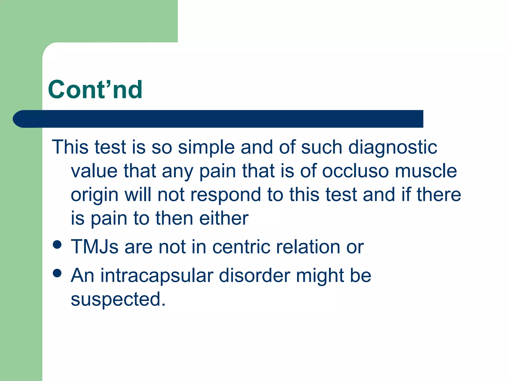 Occluso muscle disorder | PPT