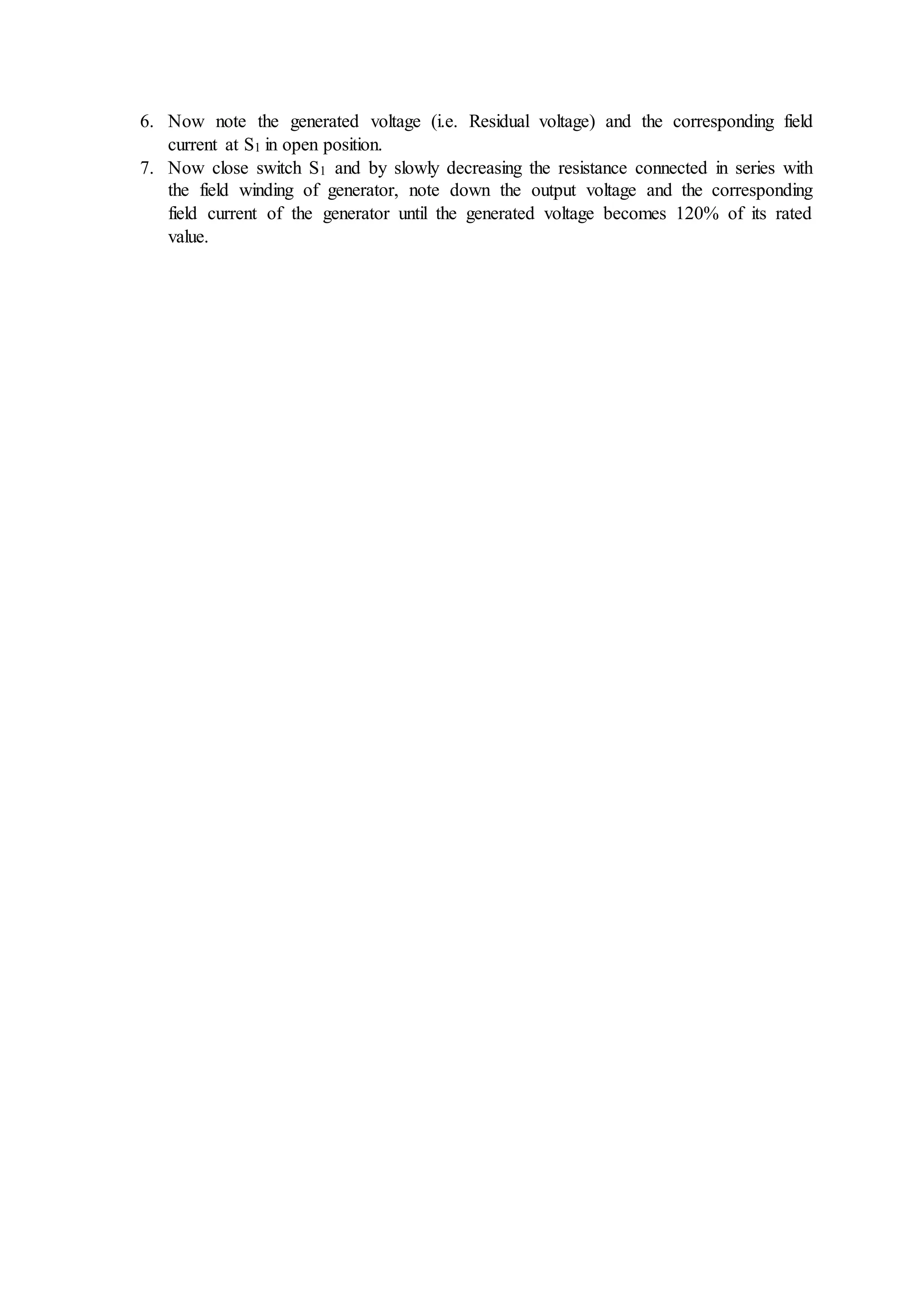 Occ of dc generator | DOC