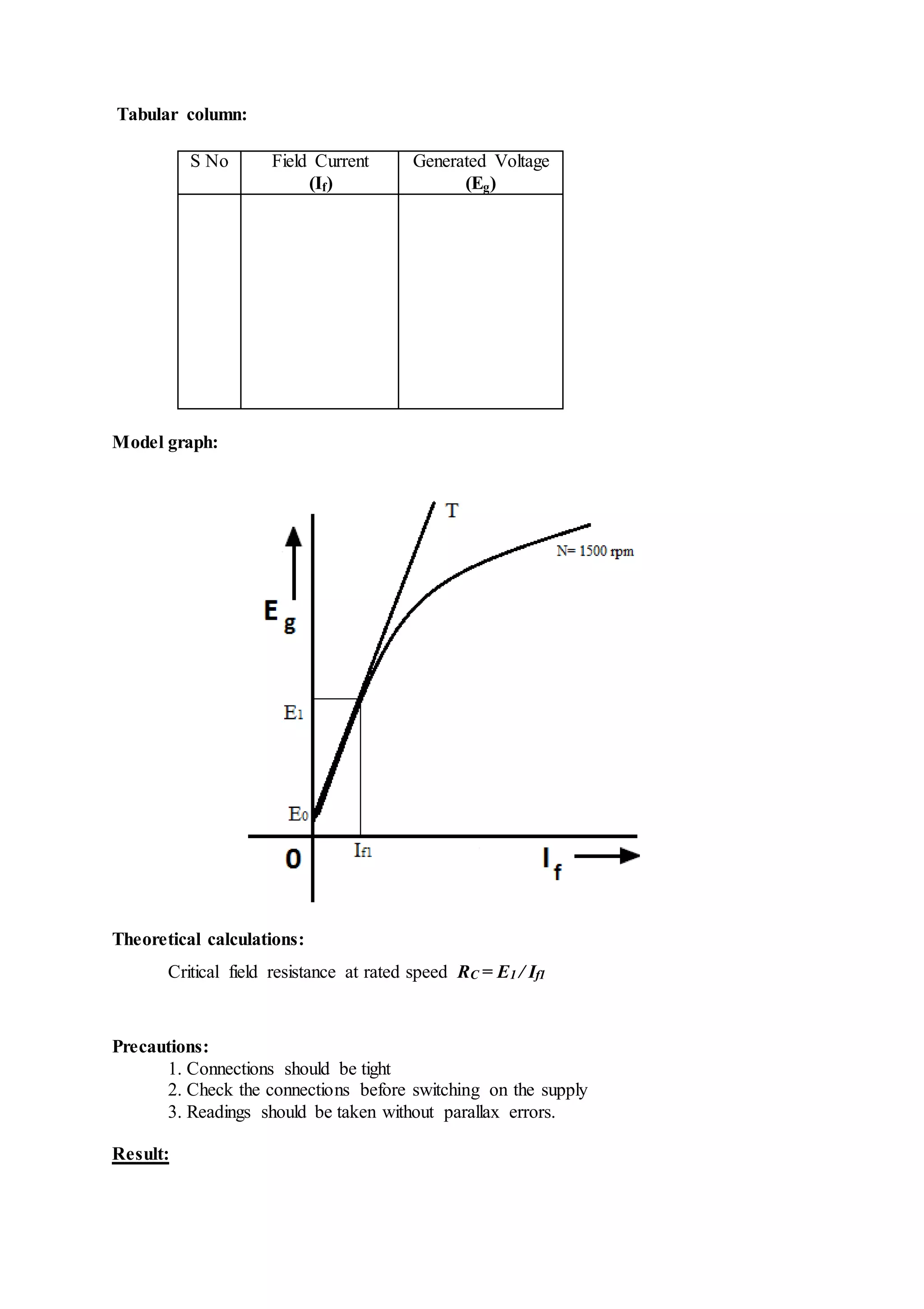 Occ of dc generator | DOC