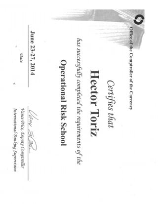 OCC and OSFI training | PDF | Financial Regulation | Economy