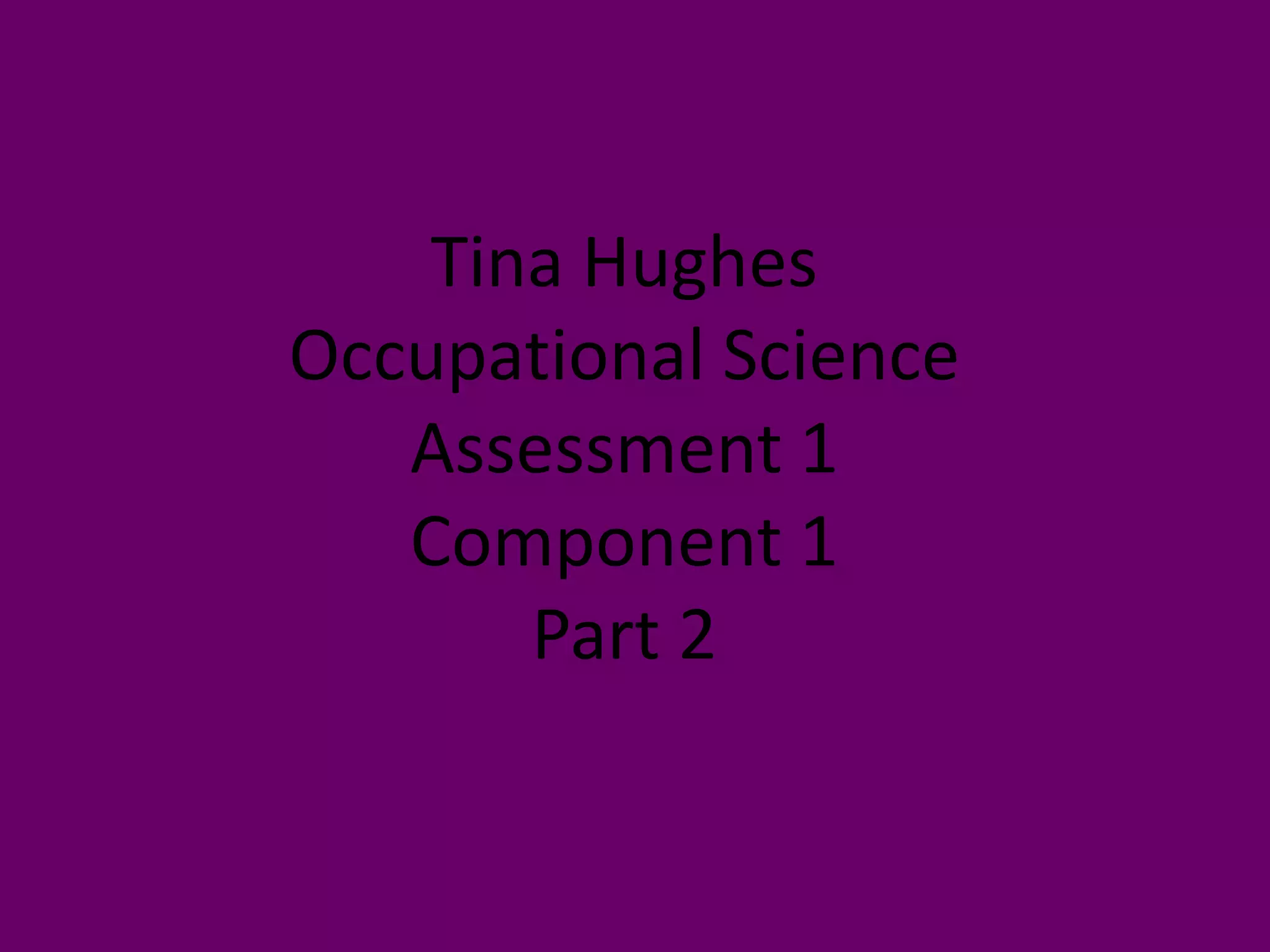 Occ sci powerpoint | PPTX