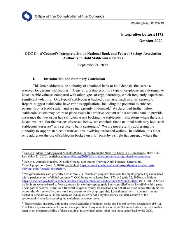 Occ stablecoin guide | PDF