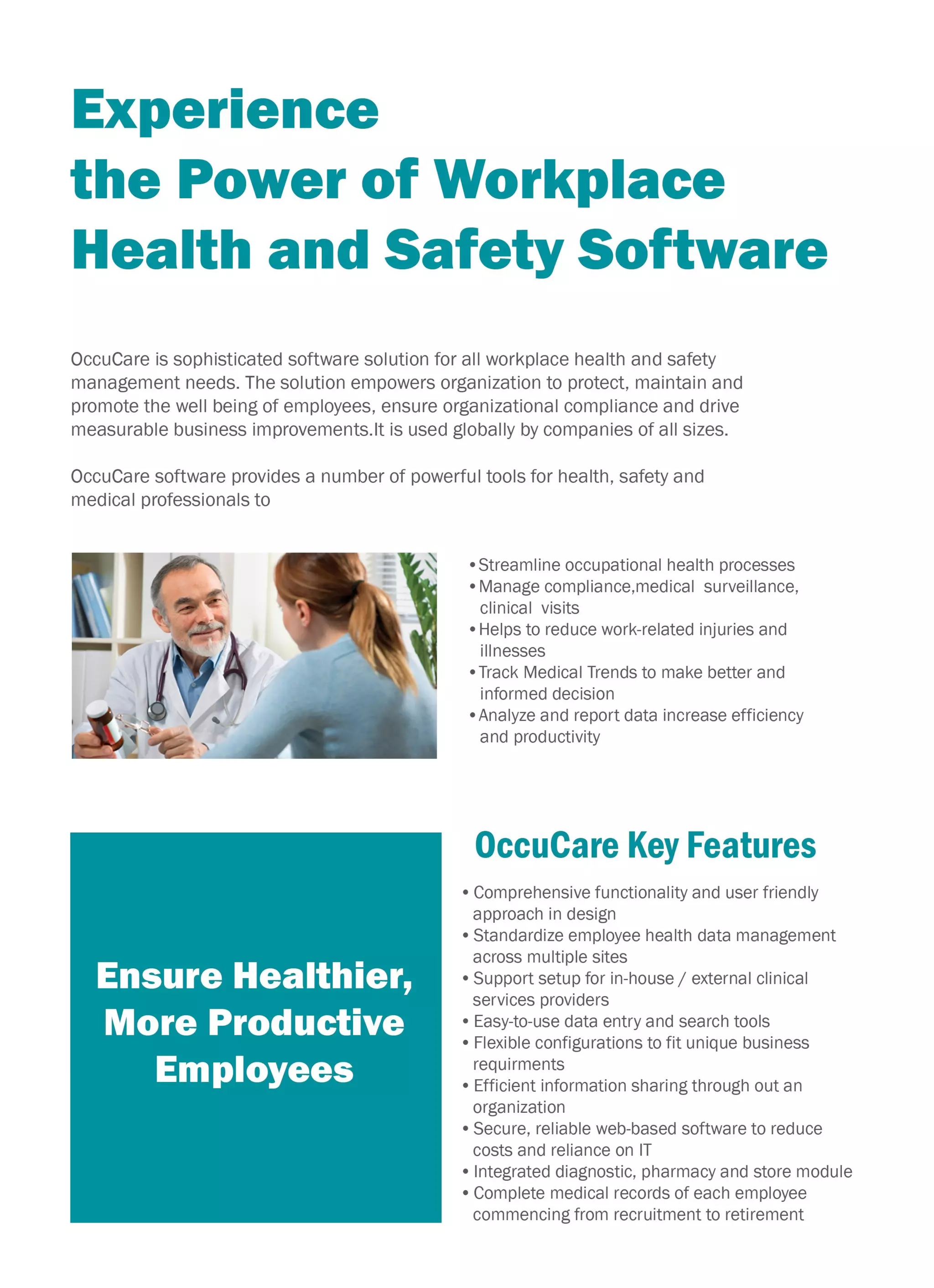 Occucare health and safety software - Occucare brochure | PDF | Medical ...