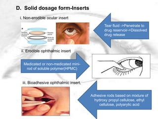 Ocular Drug delivery system | PPT | Free Download