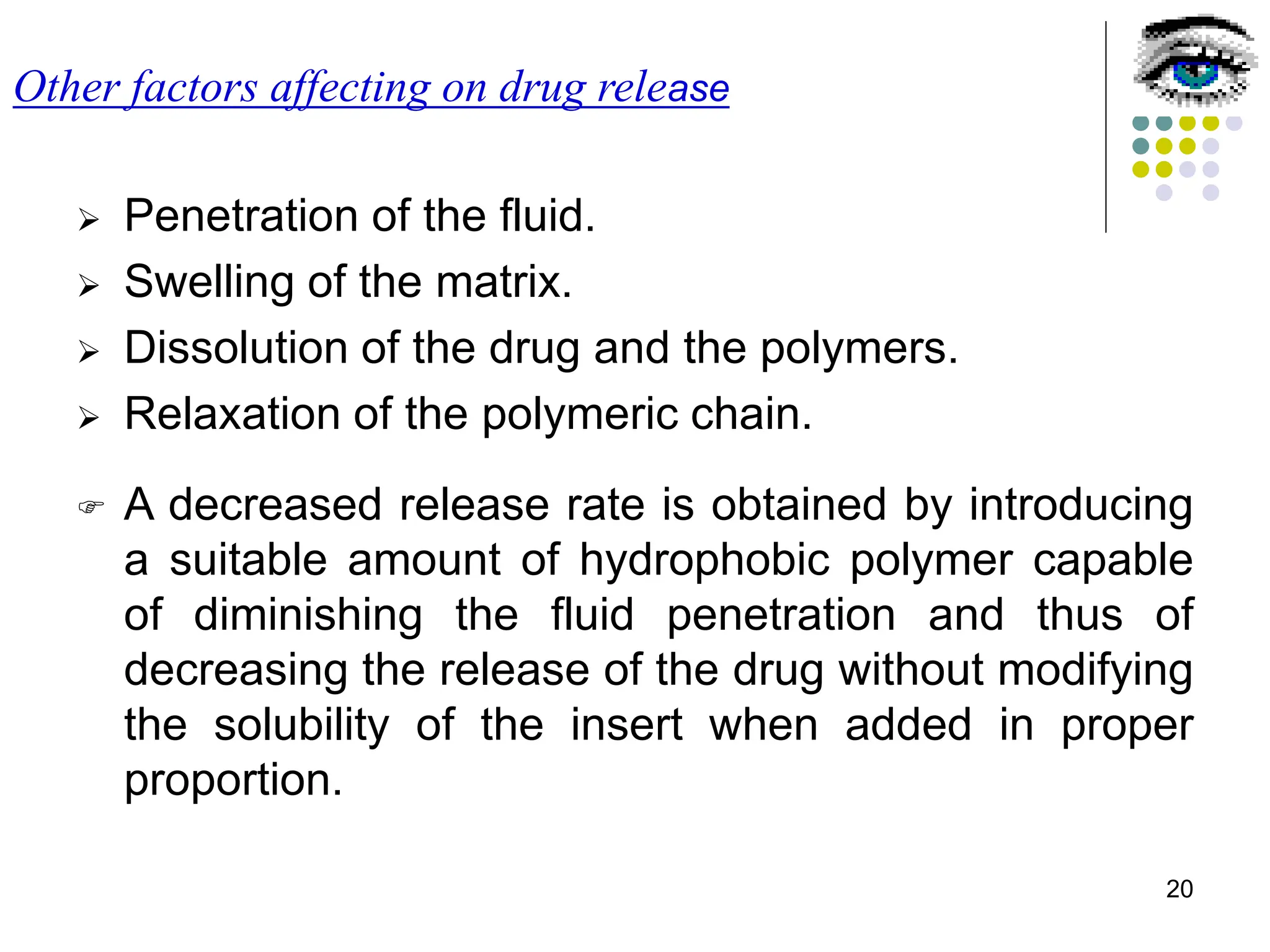 OCCULARDRUGDELIVERYSYSTEM Introduction Potential benefits ...
