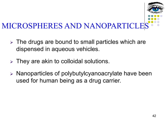 OCCULARDRUGDELIVERYSYSTEM Introduction Potential benefits ...