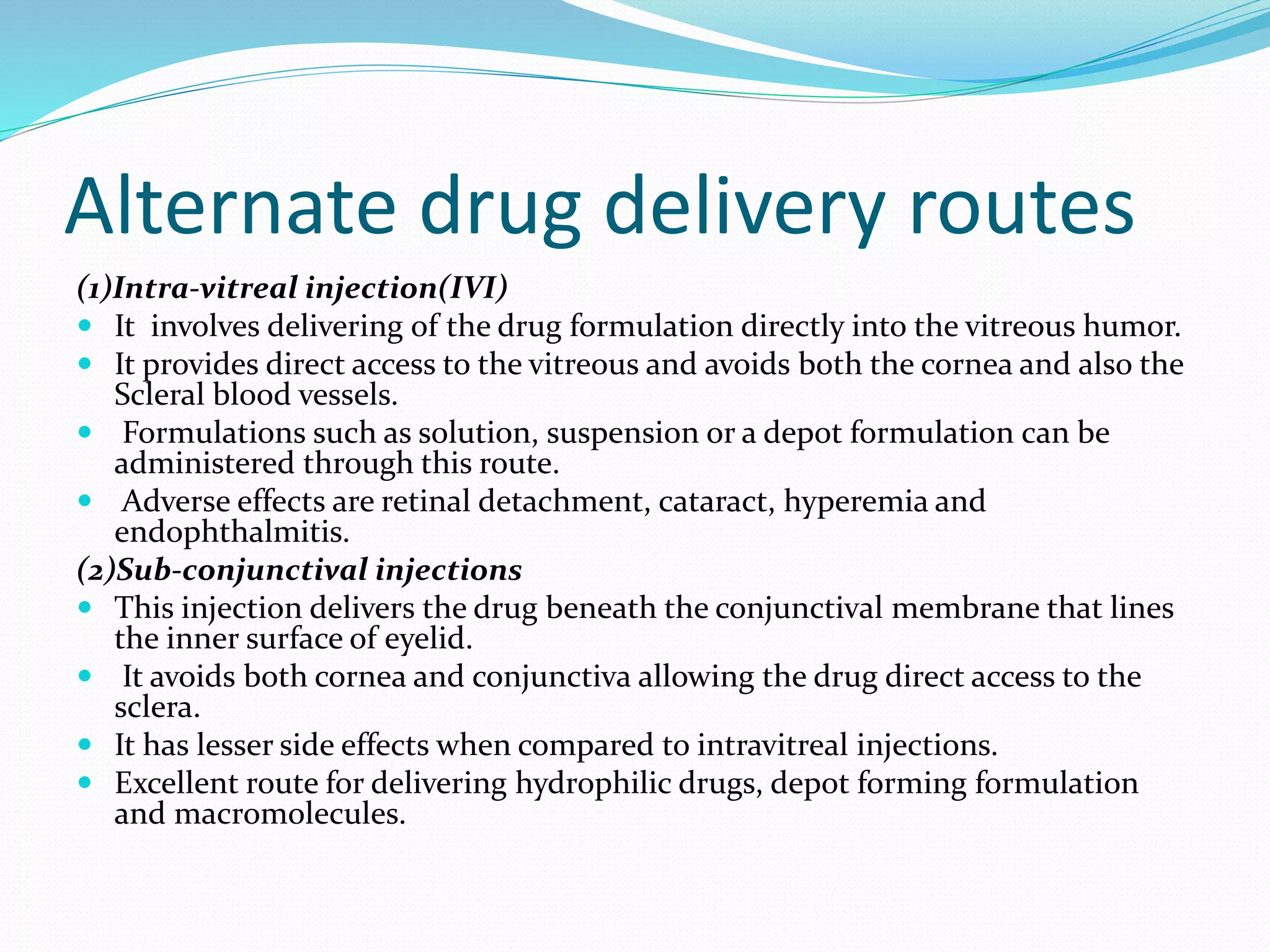 Occular drug delivery system ppt | PPTX