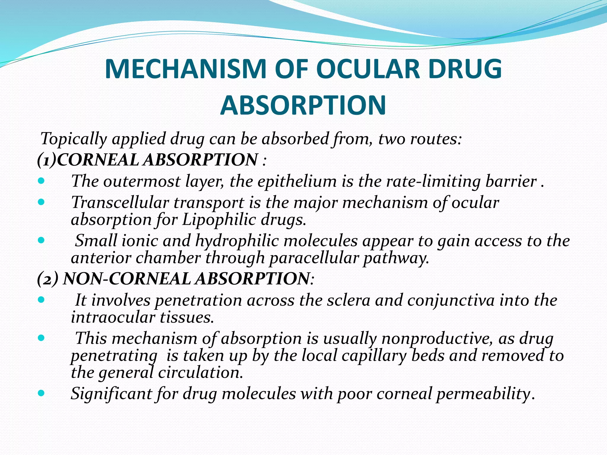 Occular drug delivery system ppt | PPTX