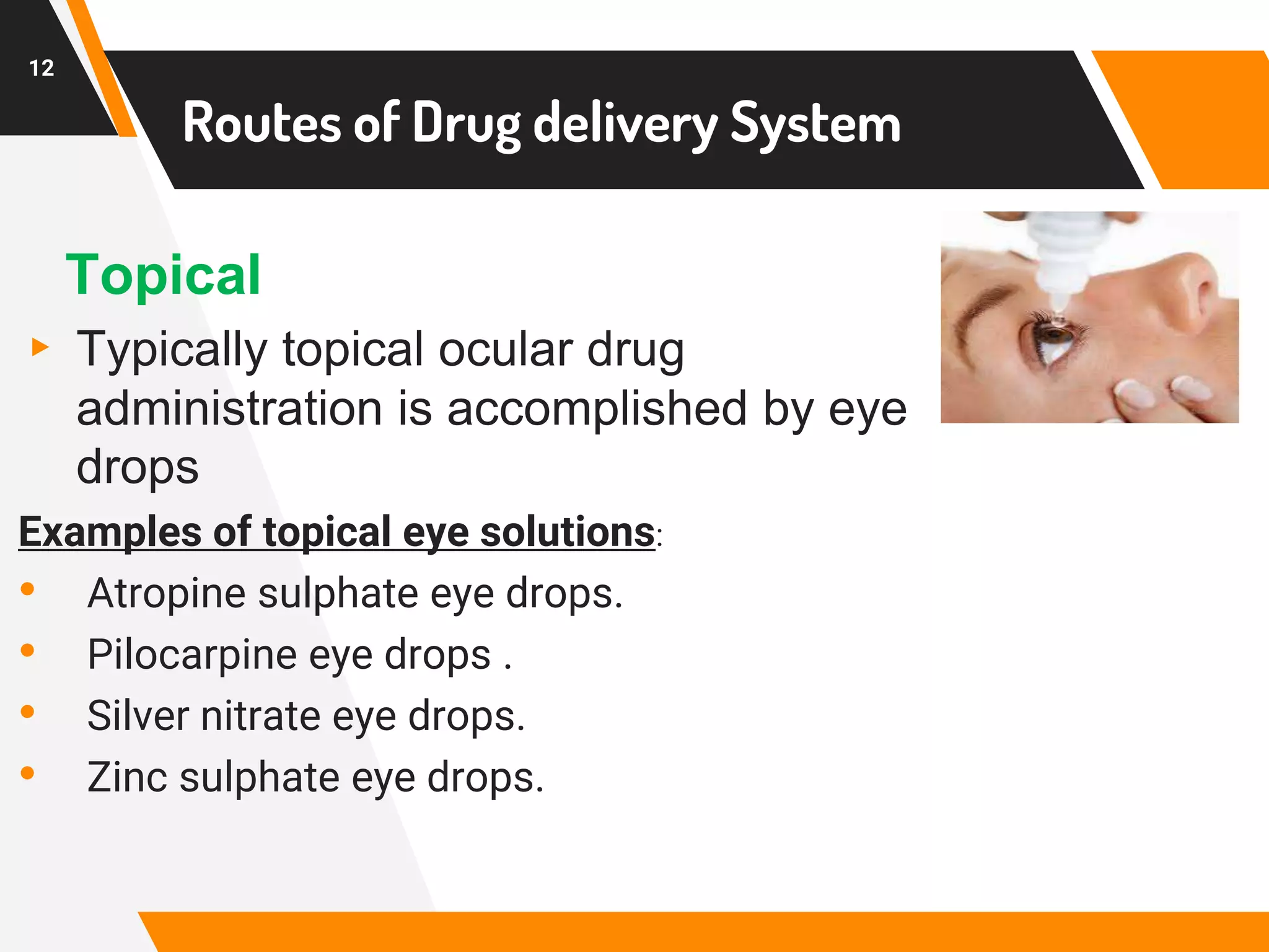 Occular drug delivery sytem | PPTX
