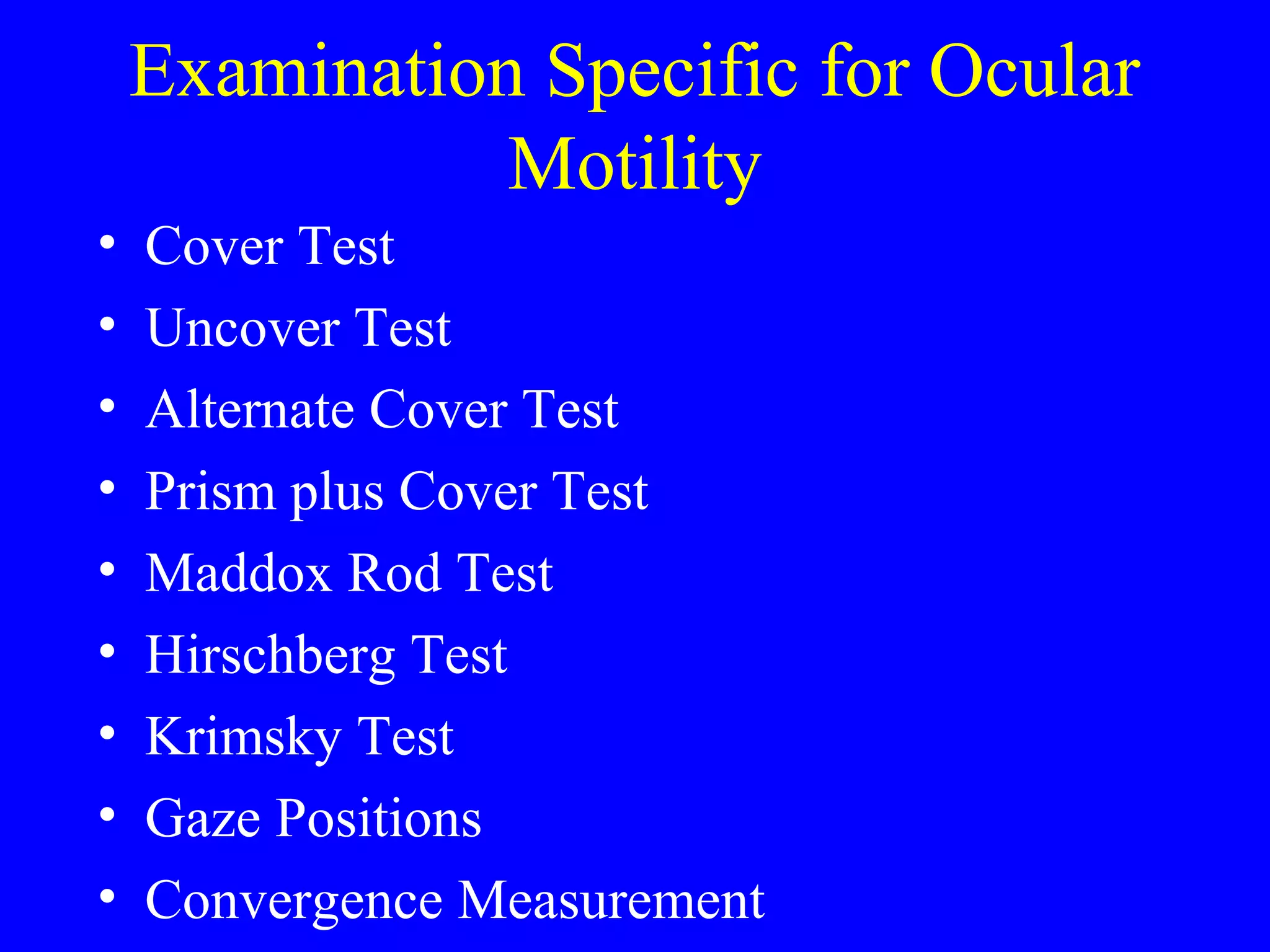 Occular motility | PPT