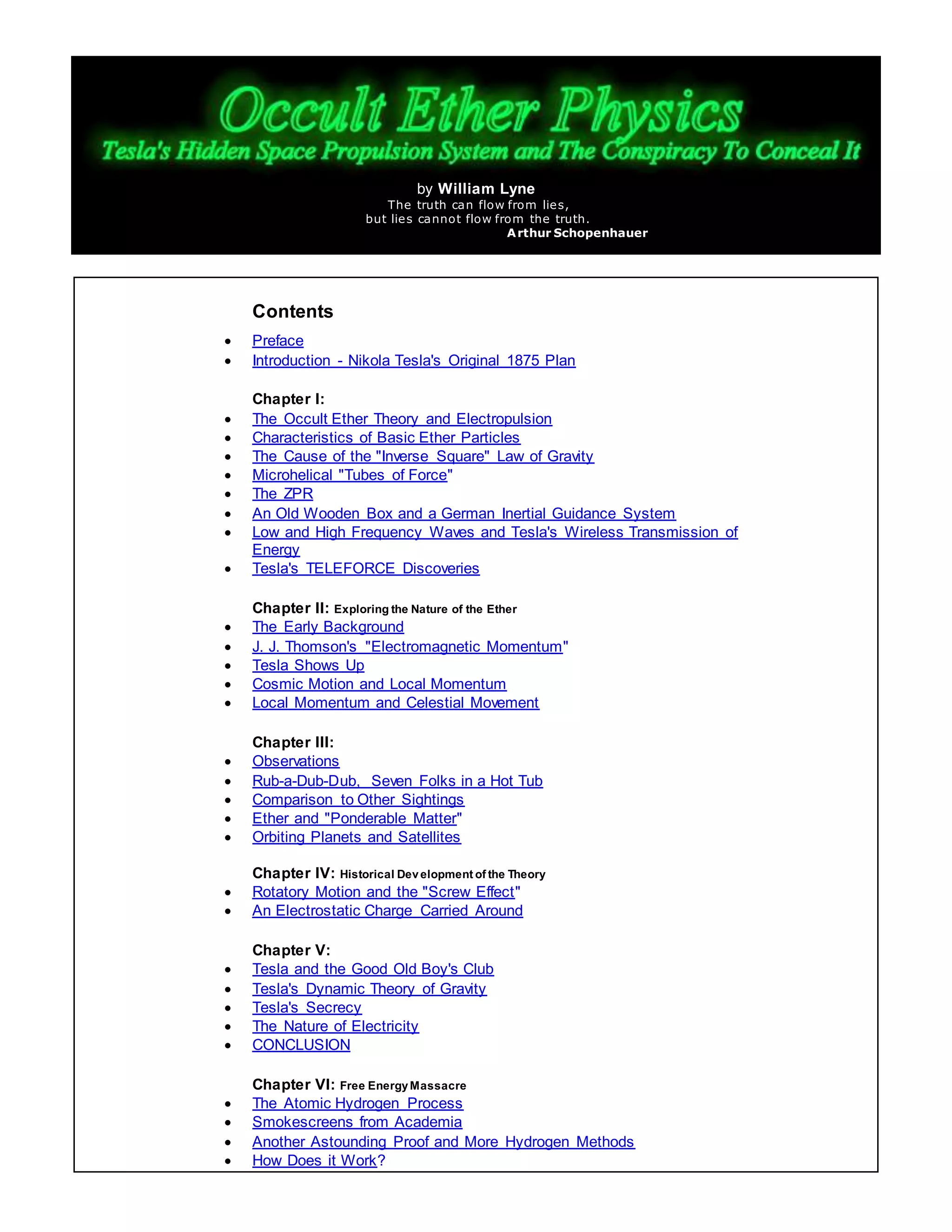 Occult ether physics by william lyne | DOCX