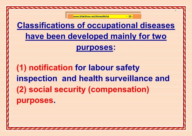 Occupational Diseases International List