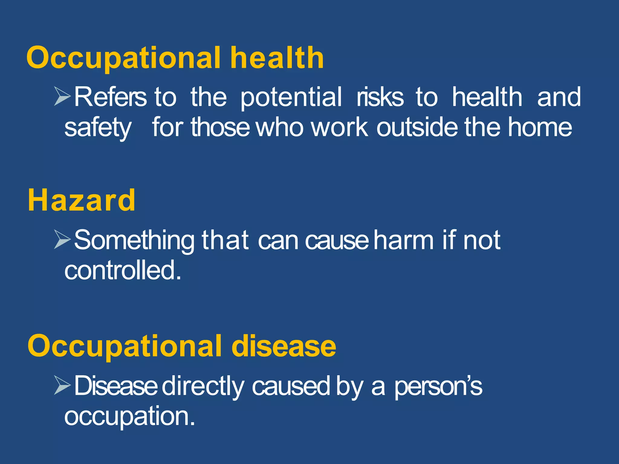 Occupational Hazards that Impacts on Reproductive Health | PPTX