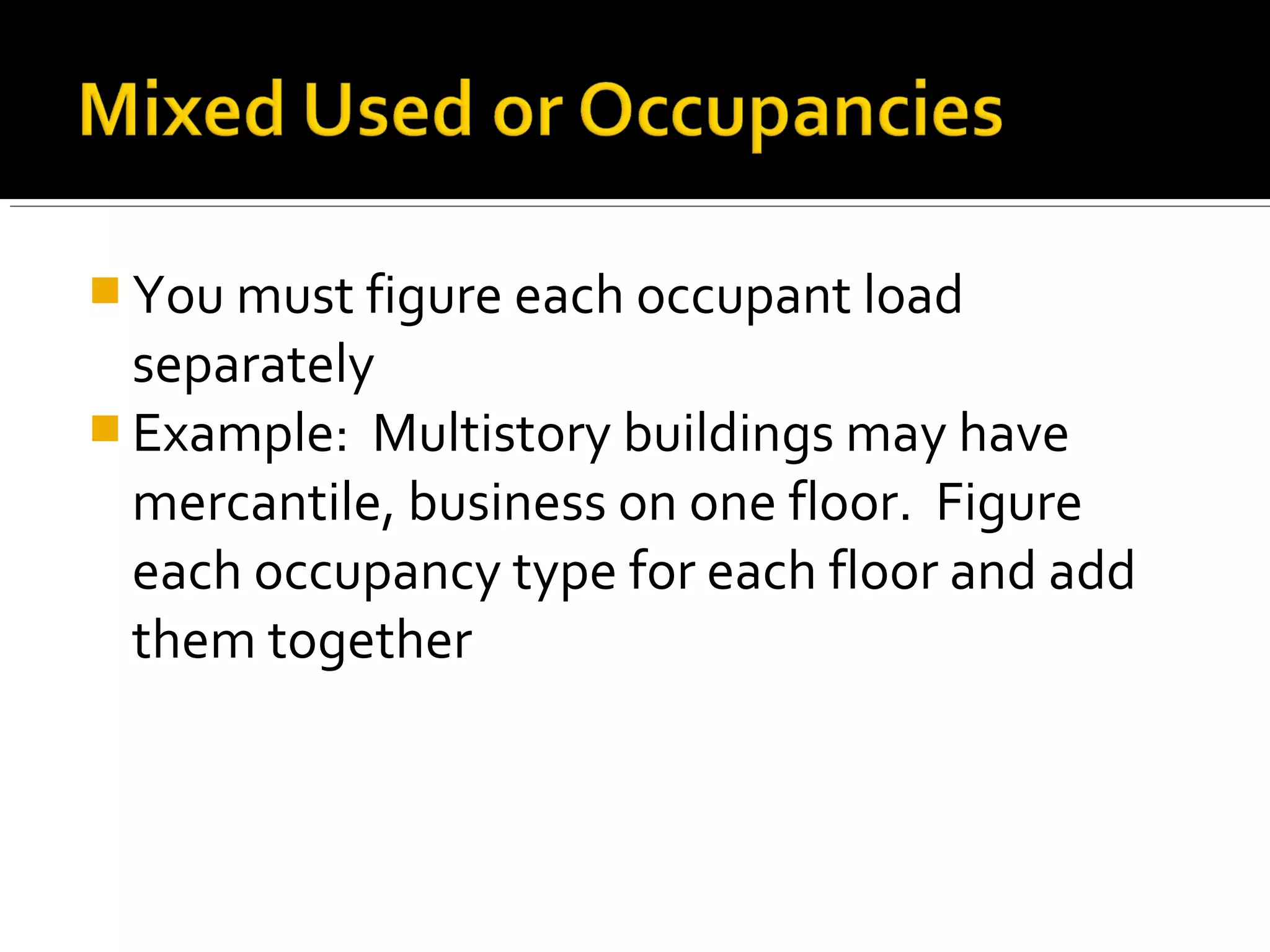 Occupancy Load | PPT